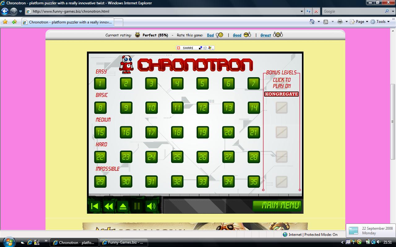 Chronotron - platform puzzler with a really innovative twist