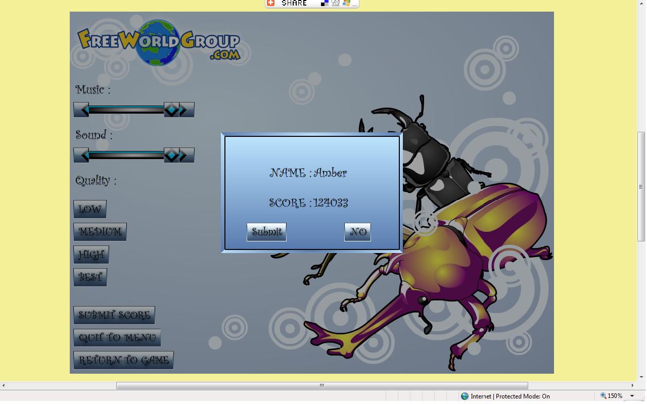 Evolution - grow bugs, breed bugs, trade bugs, fight bugs etc.