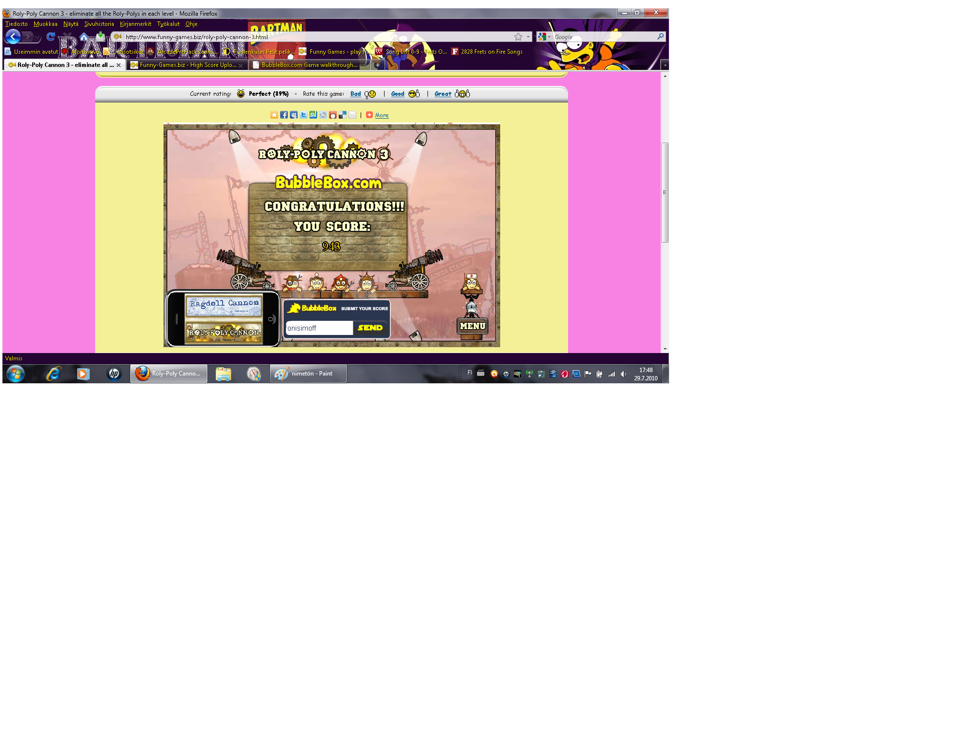 Roly-Poly Cannon 3 - eliminate all the Roly-Polys in each level