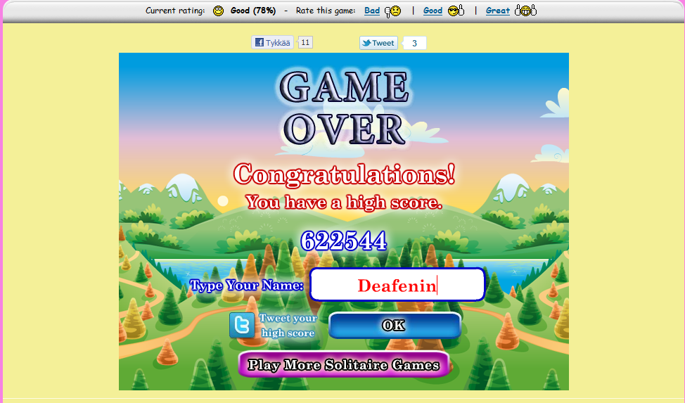 Tower Solitaire - play free solitaire card game online