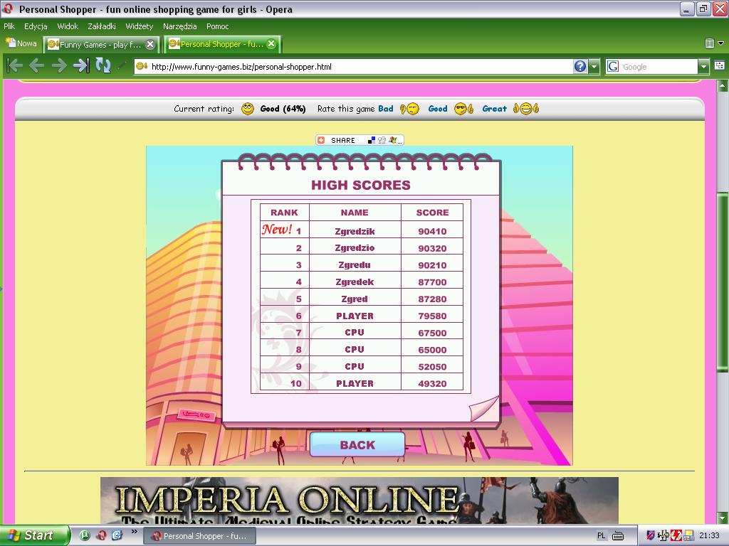 Personal Shopper - fun online shopping game for girls